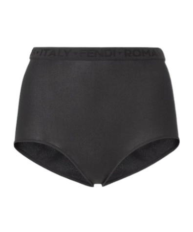 Fendi Jacquard Logo Hipster Shorts