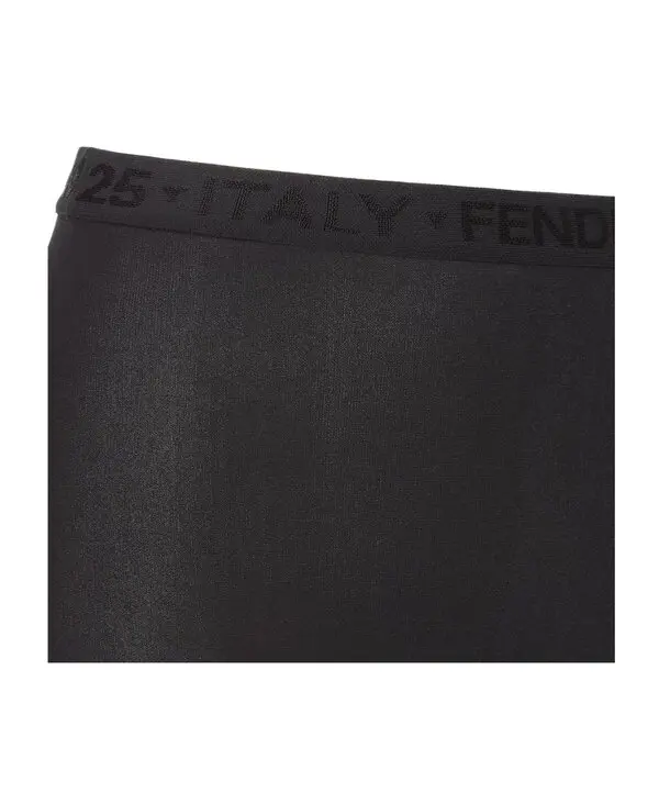 Fendi Jacquard Logo Hipster Shorts