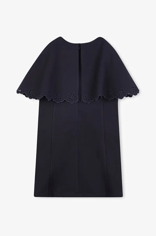 Chloé Scalloped Cape Dress
