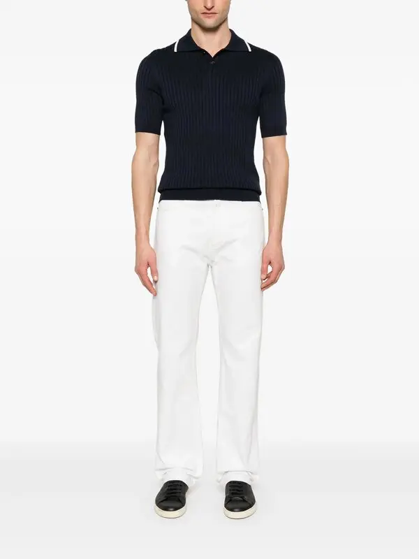 Brunello Cucinelli Ribbed Polo Shirt