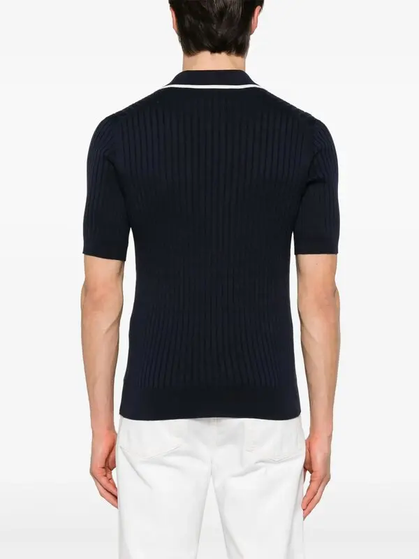Brunello Cucinelli Ribbed Polo Shirt