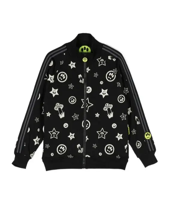 BARROW Logo-print Zip-up Sweatshirt