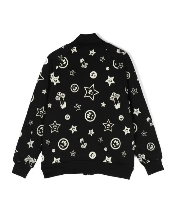 BARROW Logo-print Zip-up Sweatshirt