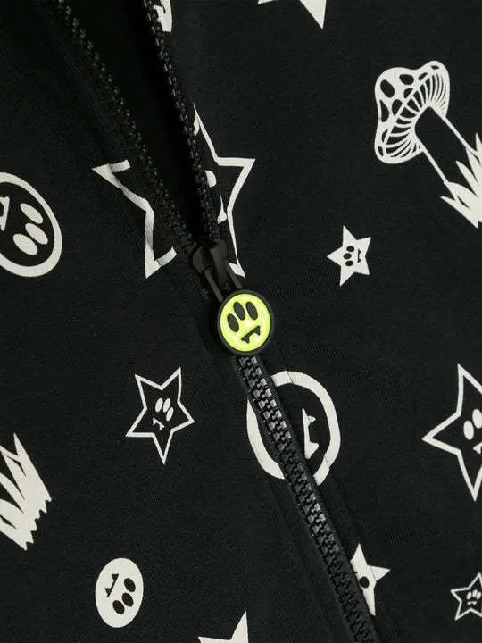 BARROW Logo-print Zip-up Sweatshirt