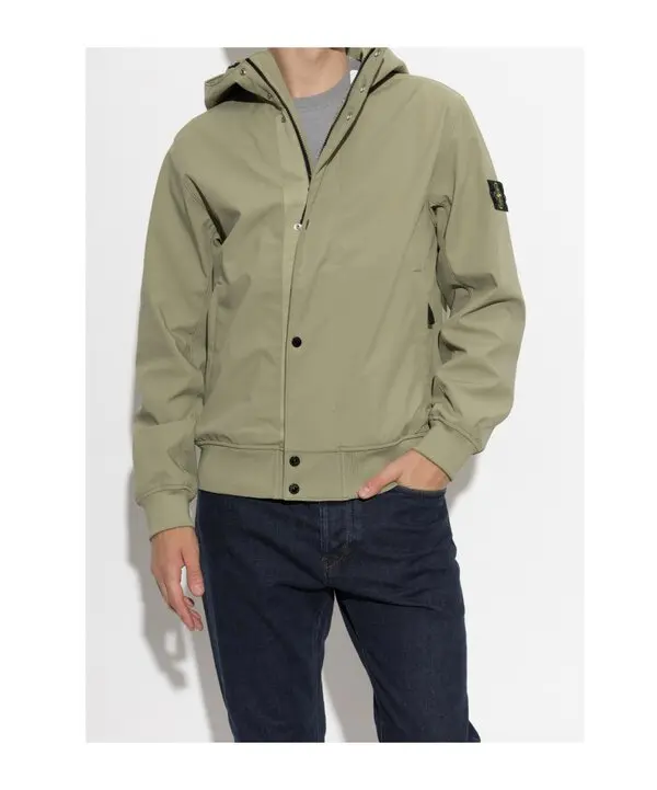 Stone Island Hooded Zip-up Jacket