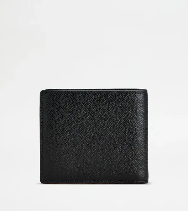 TOD'S Logo-plaque Pebbled-leather Wallet