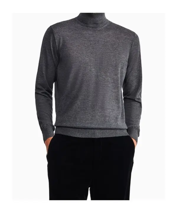 Giorgio Armani Cashmere Turtleneck Sweater - Grey