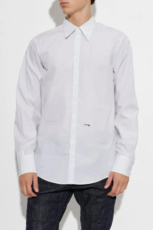 Dsquared2 Easy Slim 70's Pin Collar Shirt