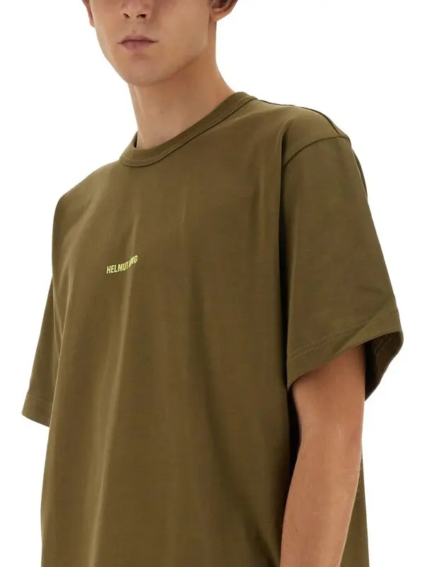 Helmut Lang Logo Printed Crewneck T-shirt