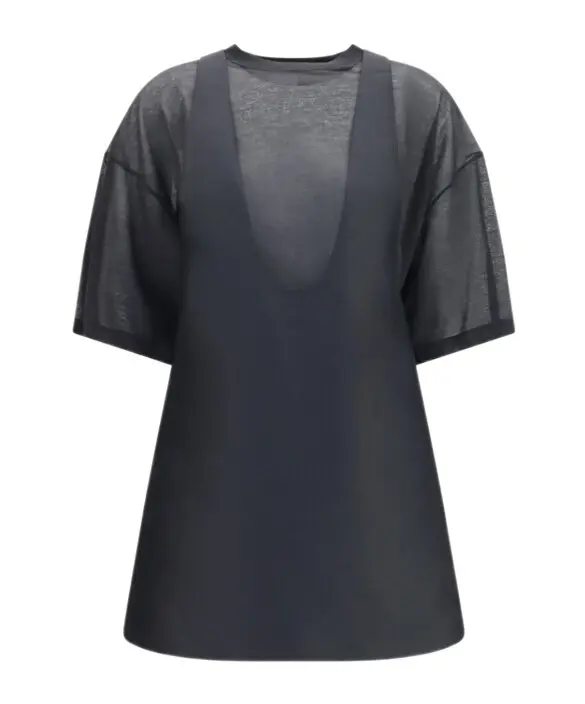 Balenciaga Sheer Layered Mini Dress