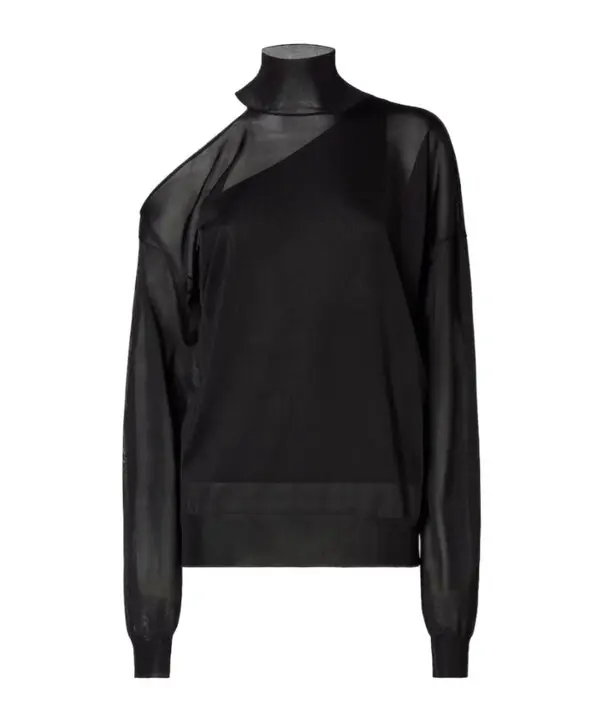 Fendi Silk Organza Jumper - Black