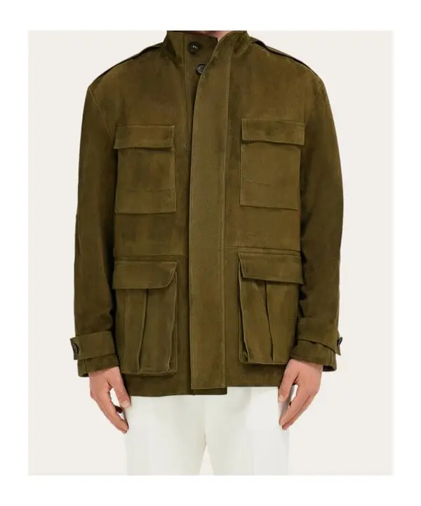 FERRAGAMO Suede Safari Jacket