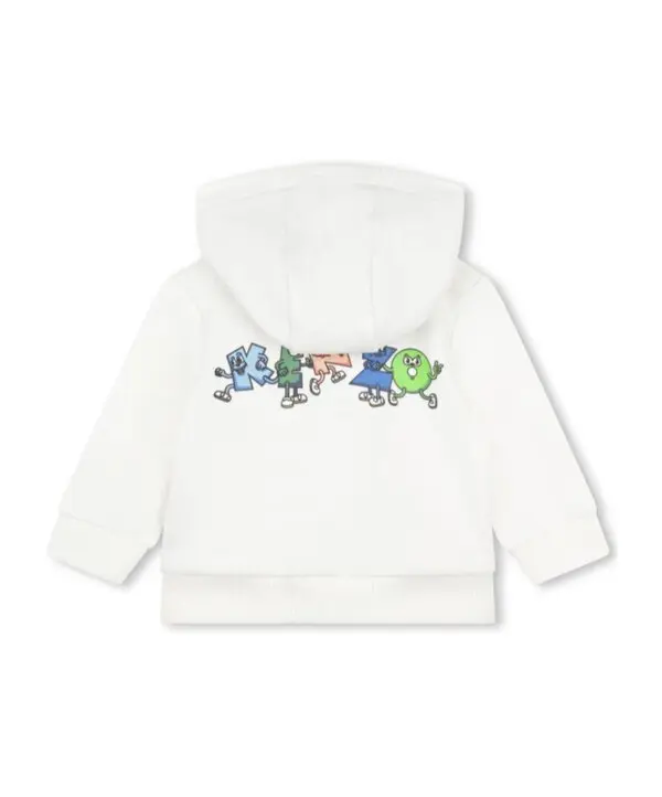 Kenzo Logo-print Hooded Fleece Cardigan