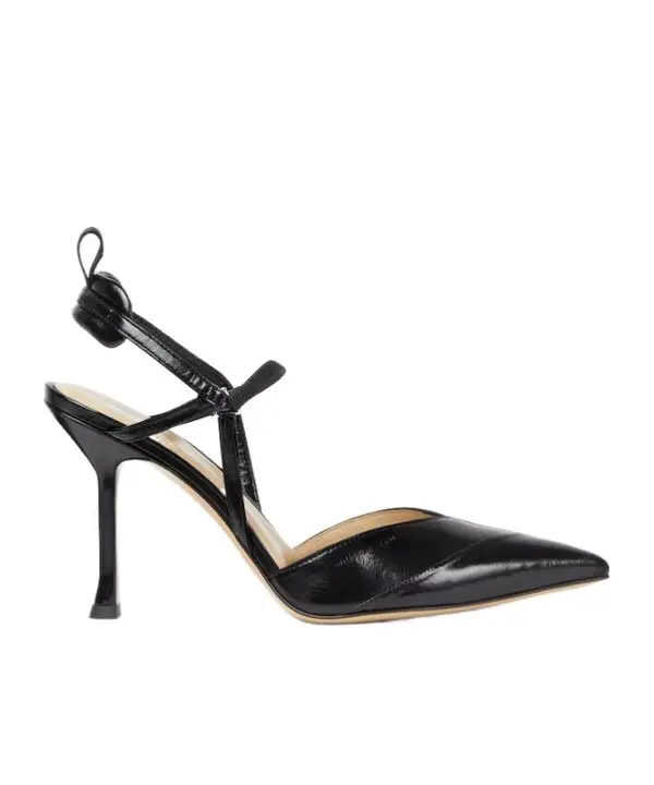 Fendi Very Colibri Hagfish Leather High-heeled Slingback