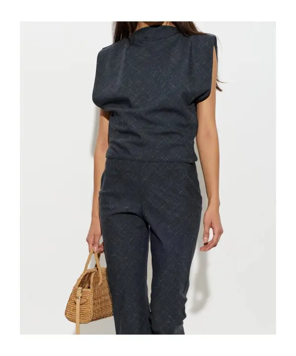 Christopher Esber Banyan Sleeveless Printed Blouse
