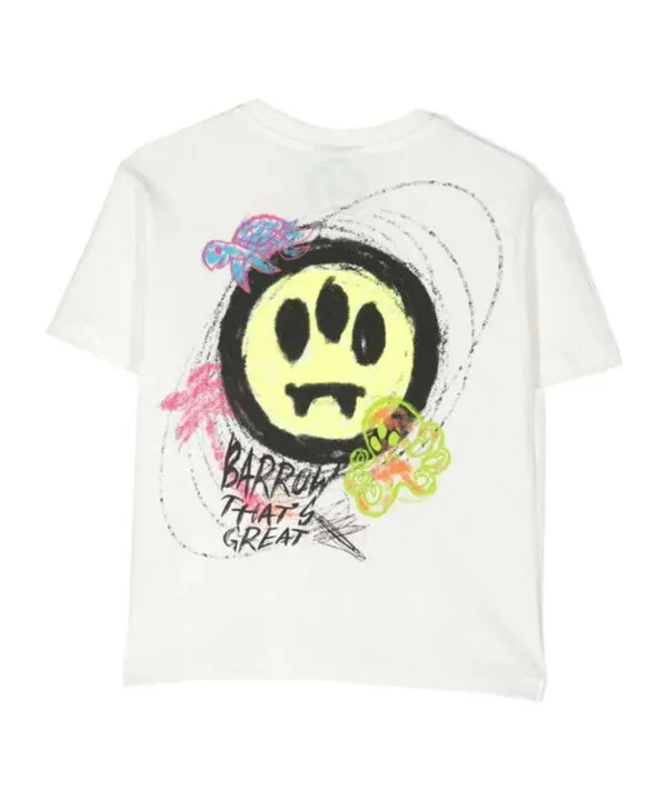 BARROW Illustration-print Cotton T-shirt