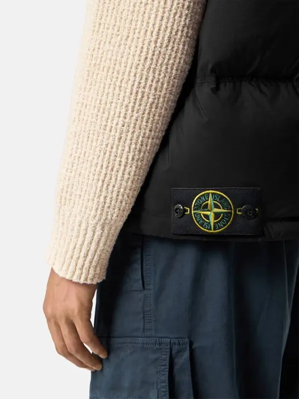Stone Island Lightweight Down Vest With Zip Pockets