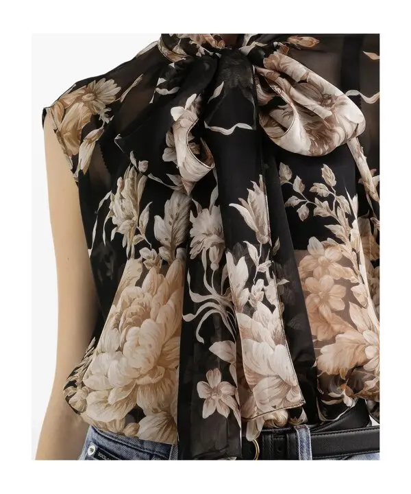 Dolce & Gabbana Dolce Gabbana Rose Printed Blouse