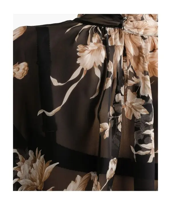 Dolce & Gabbana Dolce Gabbana Rose Printed Blouse