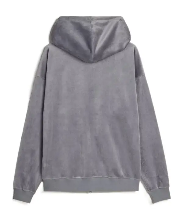Y3 Velvet Zip-up Hoodie