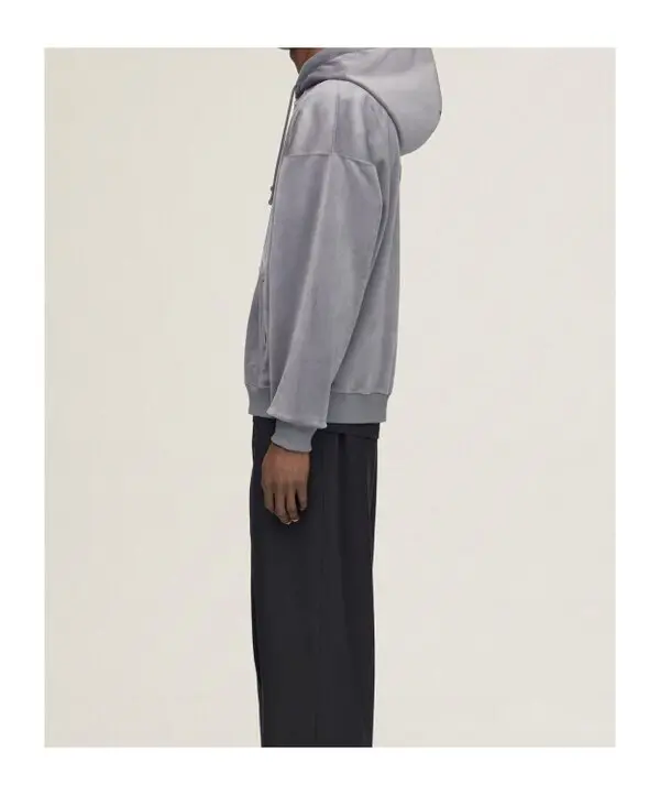 Y3 Velvet Zip-up Hoodie
