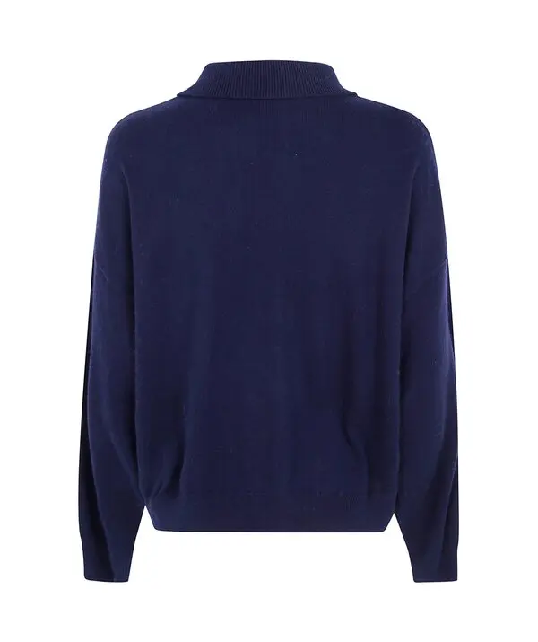 Seventy Wool Cashmere Blend Polo Neck Sweater