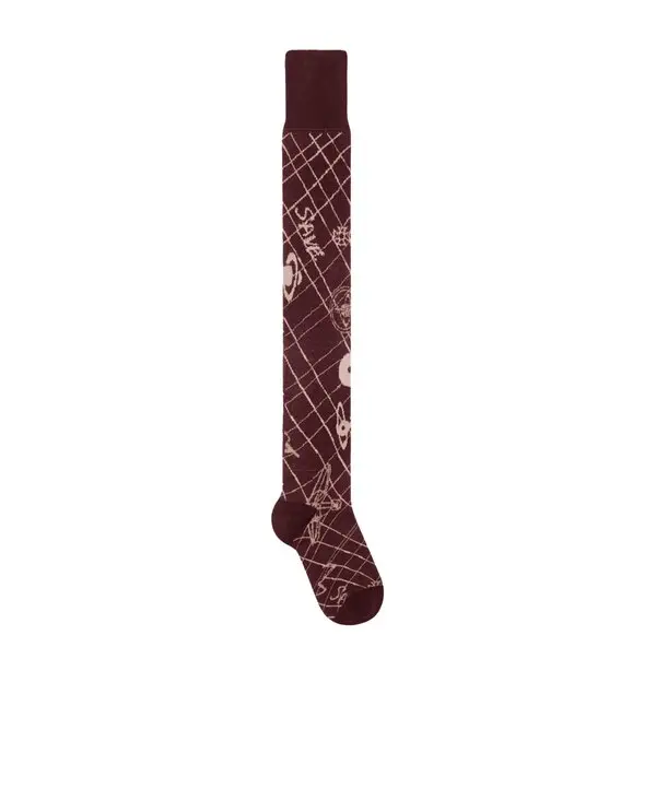 VIVIENNE WESTWOOD Ribbed Over-the-knee Socks