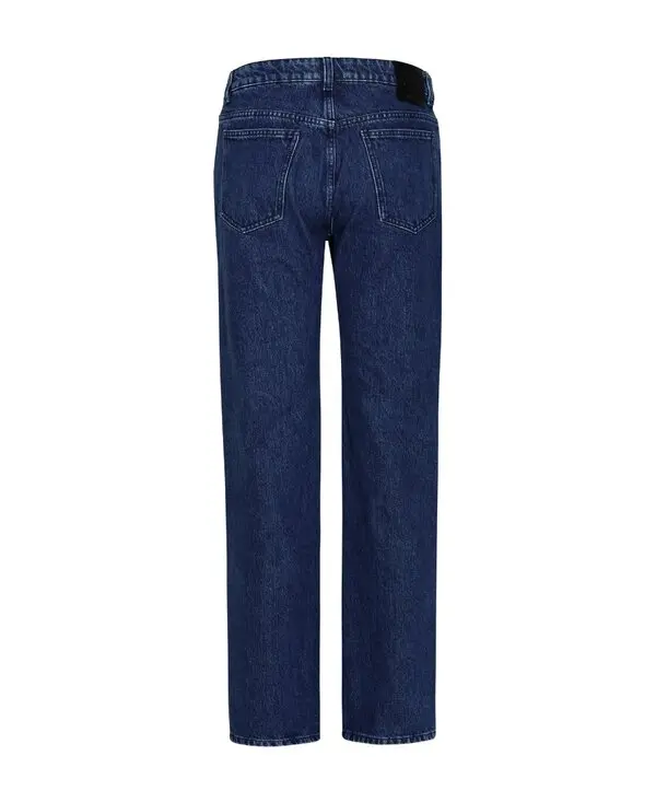 Off-White Logo Patch Straight Leg Jeans