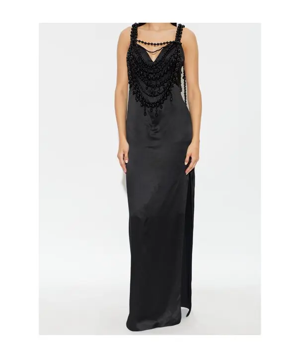 Balmain Slit Midi Skirt