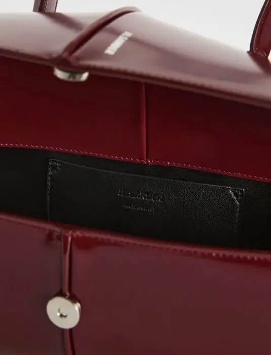 JIL SANDER Linea Shoulder Bag - Cherry