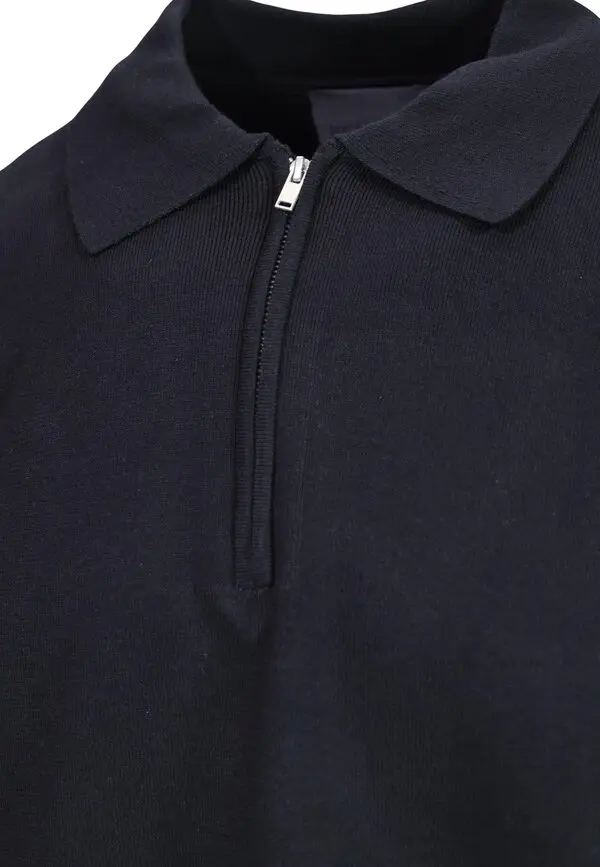 Rains Long-sleeved Polo Shirt - Black