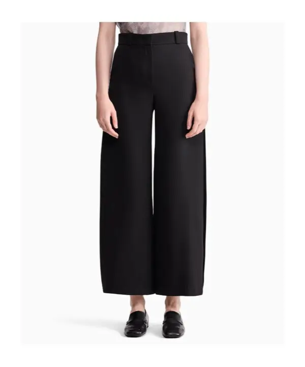 Giorgio Armani Silk Cady Palazzo Trousers