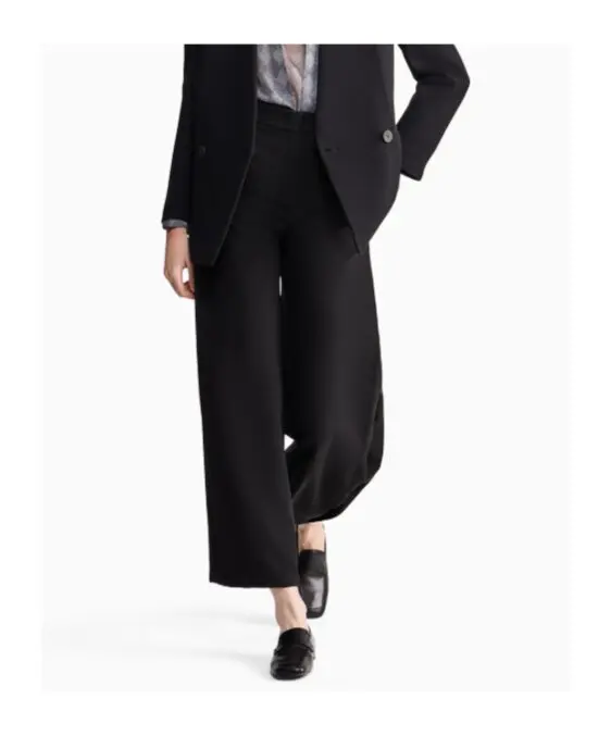 Giorgio Armani Silk Cady Palazzo Trousers