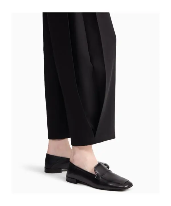 Giorgio Armani Silk Cady Palazzo Trousers