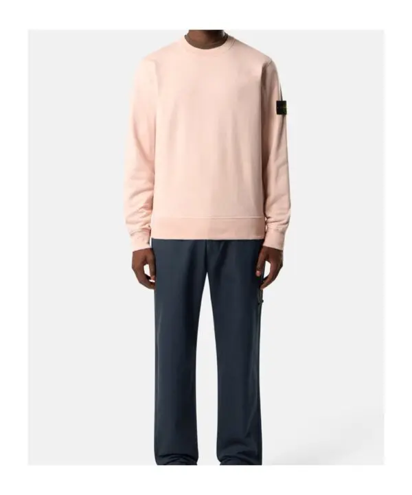 Stone Island Regular-fit Crewneck Sweatshirt With Raglan Sleeves