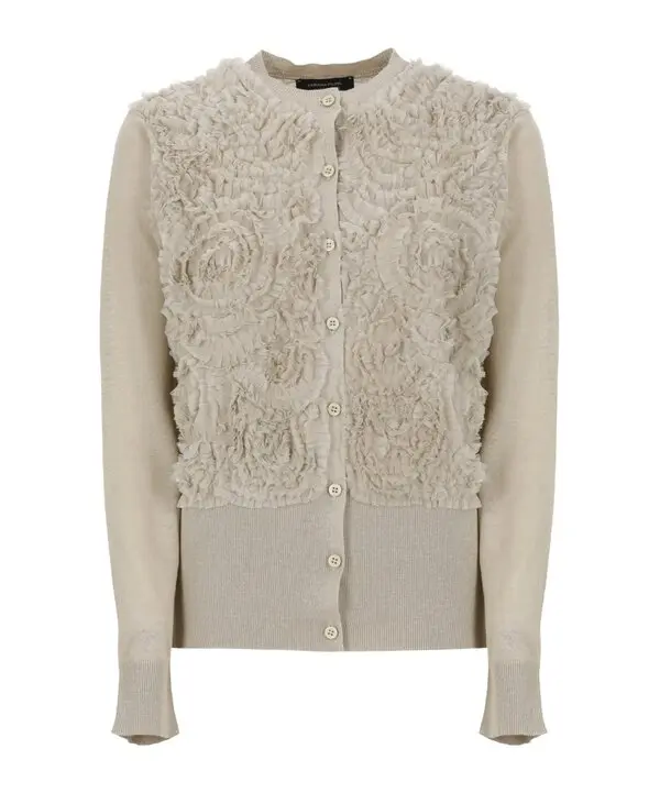 Fabiana Filippi Tulle Detailed Cardigan