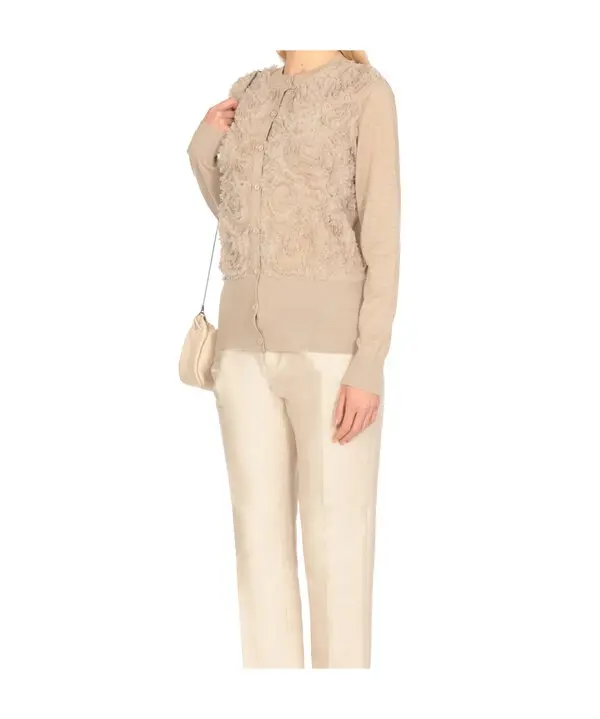 Fabiana Filippi Tulle Detailed Cardigan