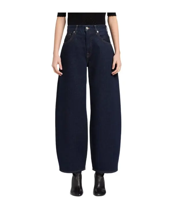 7 For All Mankind Wide-leg Jeans - Black