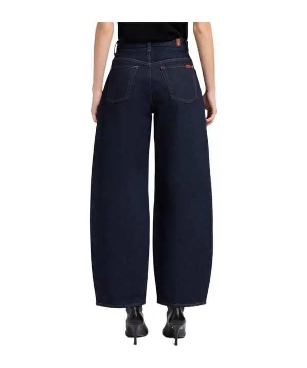 7 For All Mankind Wide-leg Jeans - Black