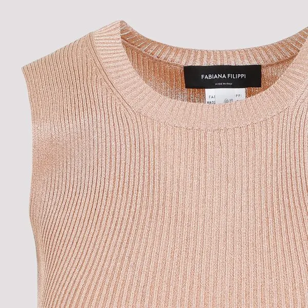 Fabiana Filippi Ribbed Crewneck Tank Top