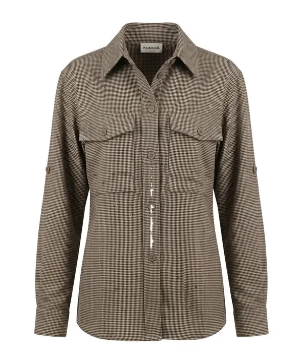 P.a.r.o.s.h Houndstooth Pattern Shirt - No