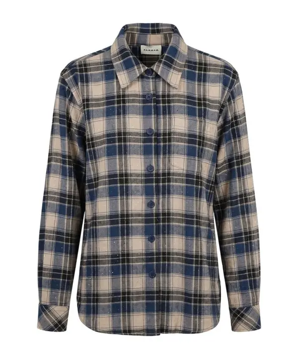 P.a.r.o.s.h Plaid Curved Hem Shirt - No