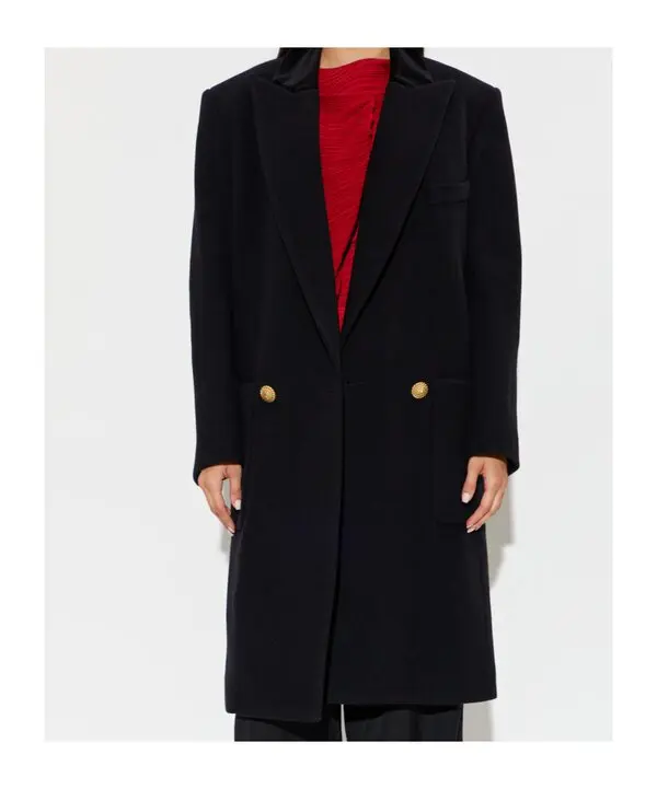 Balmain Collared Long-sleeved Coat