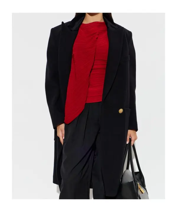 Balmain Collared Long-sleeved Coat