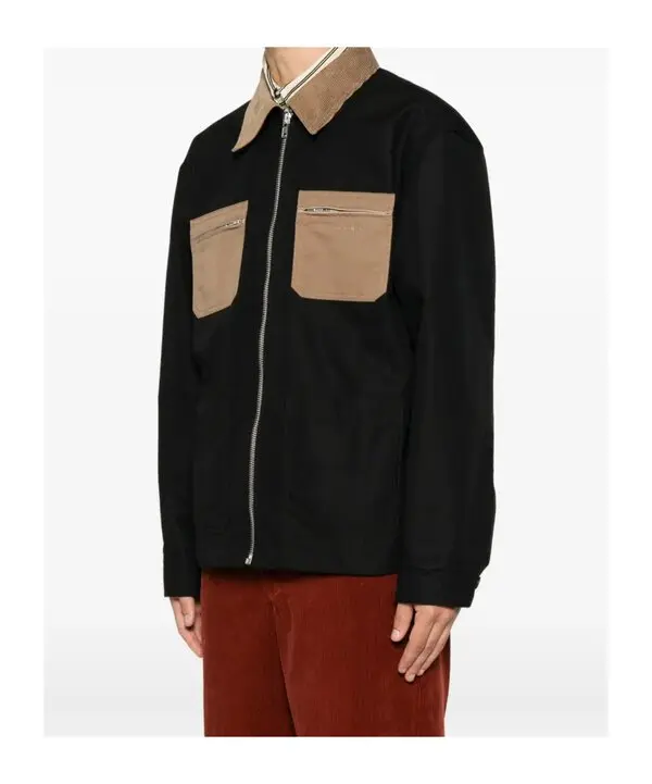 Marni Contrast-collar Patch-pocket Jacket
