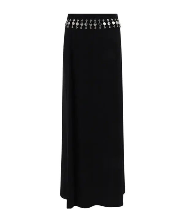 Rabanne High-waist Maxi Skirt With Eyelet Detail