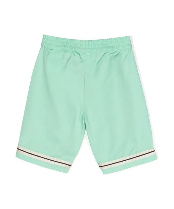 Palm Angels Logo-print Stripe-edge Shorts