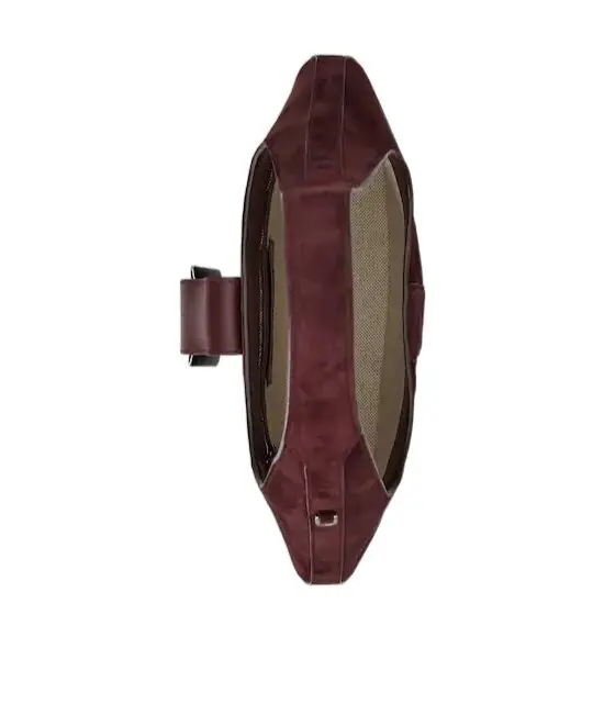 ROGER VIVIER Belle Vivier Small Hobo Bag In Suede