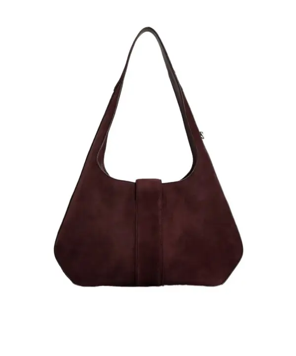 ROGER VIVIER Belle Vivier Small Hobo Bag In Suede