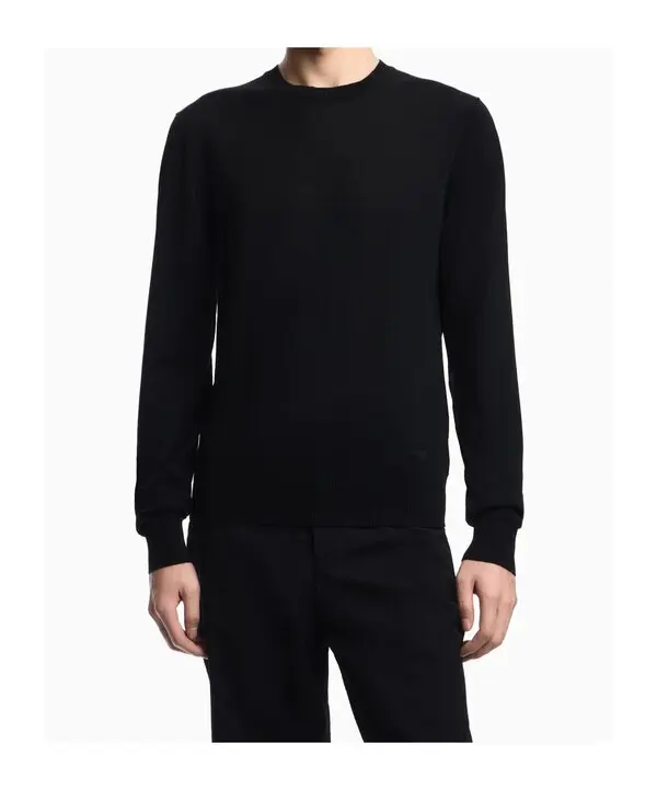 Emporio Armani Crew-neck Virgin-wool Sweater